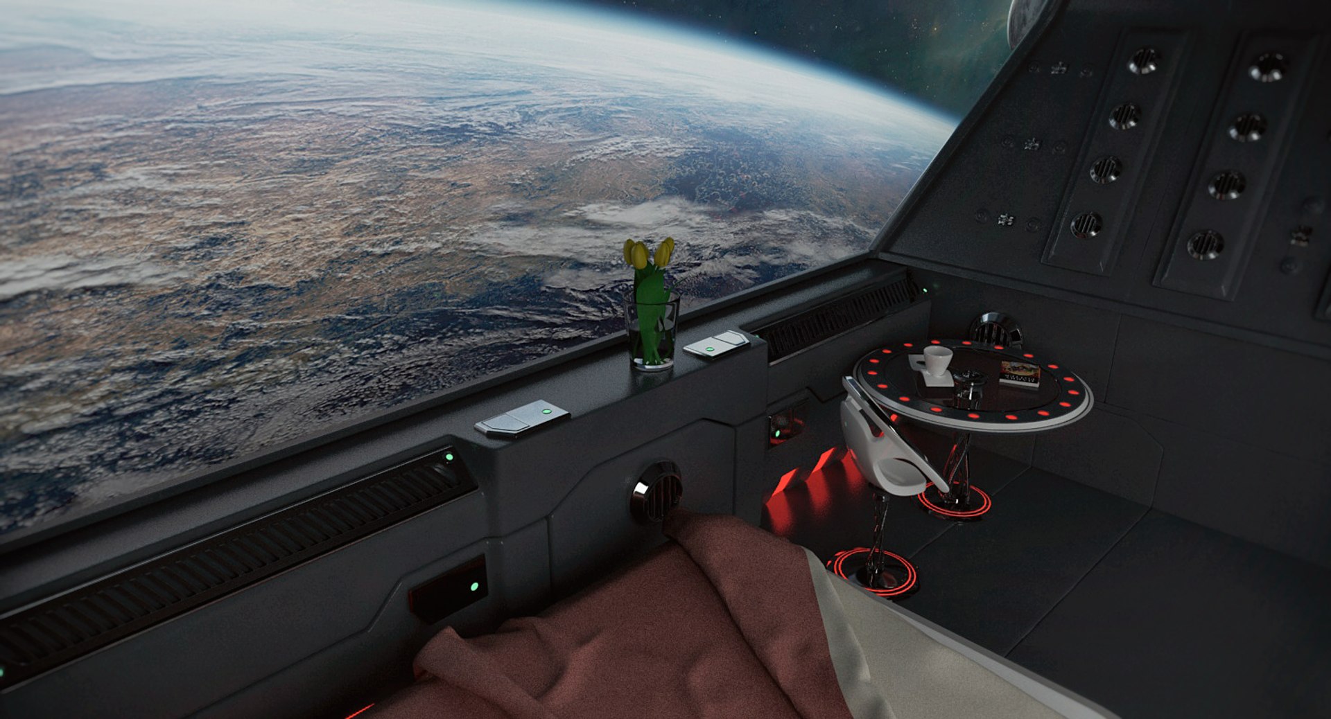 Interior Room Sci 3d C4d