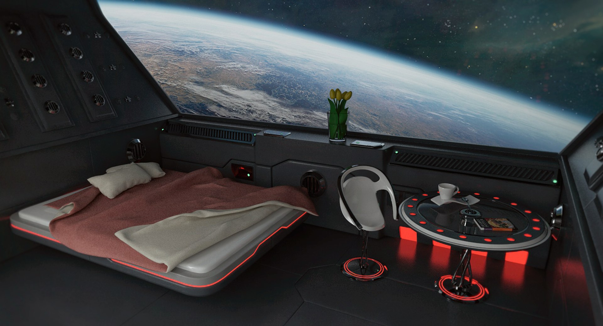 Interior Room Sci 3d C4d