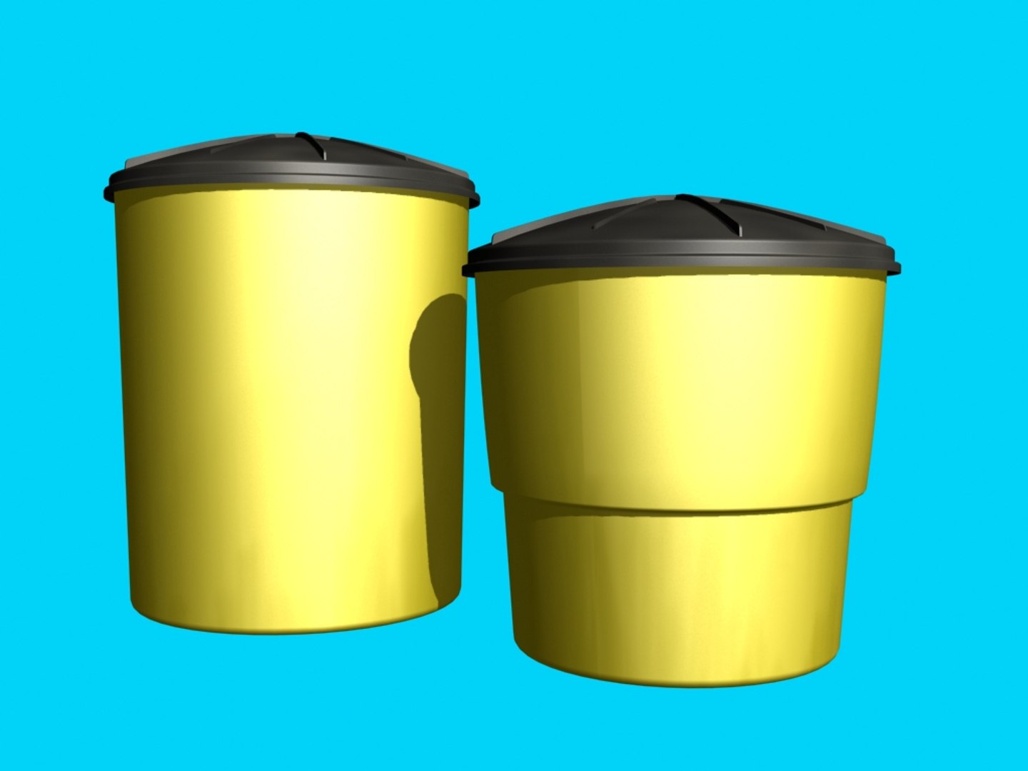 Crash Barrels 3d Model