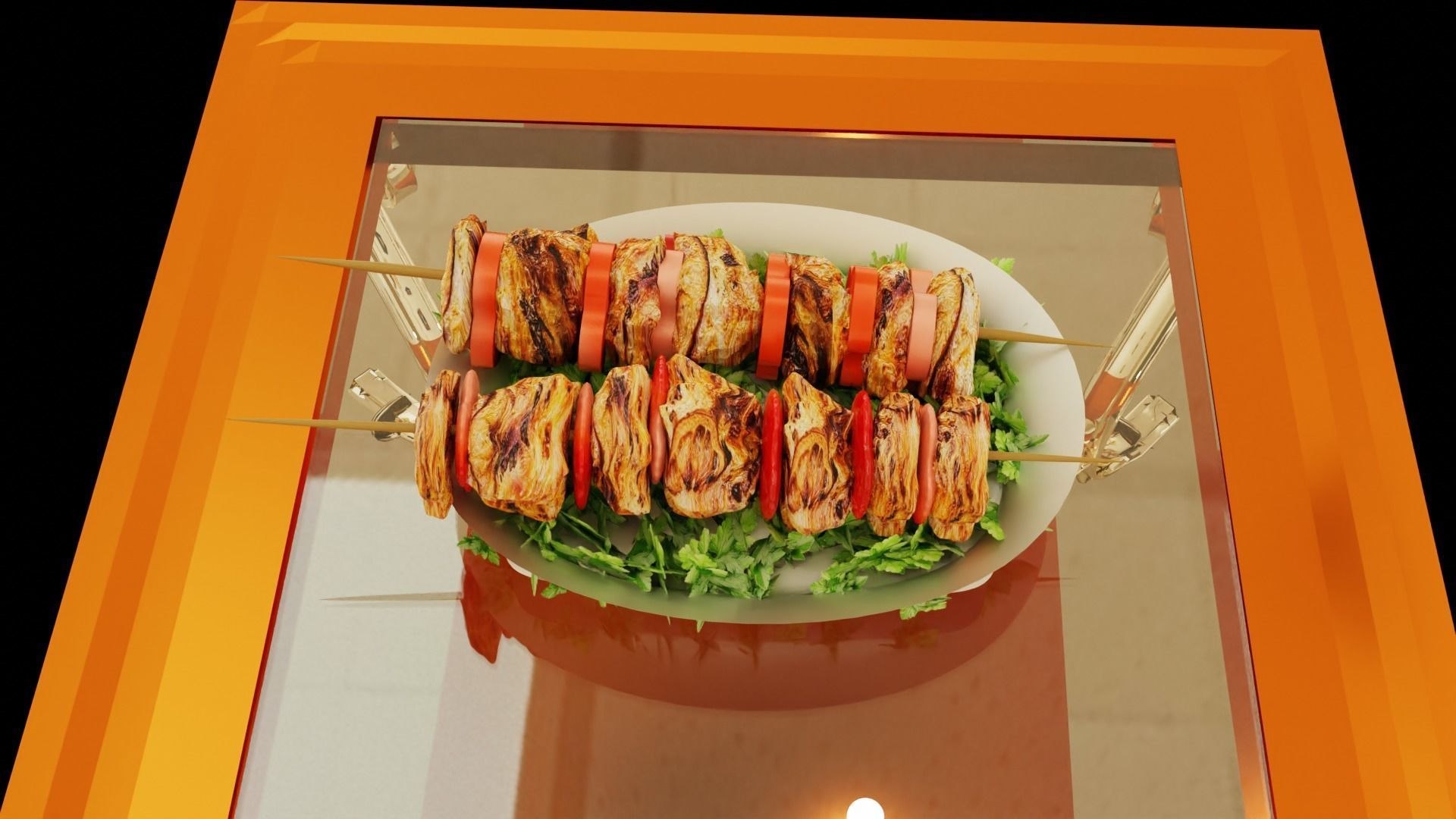 Chicken Grilled Kebab 3D Model - TurboSquid 1947116