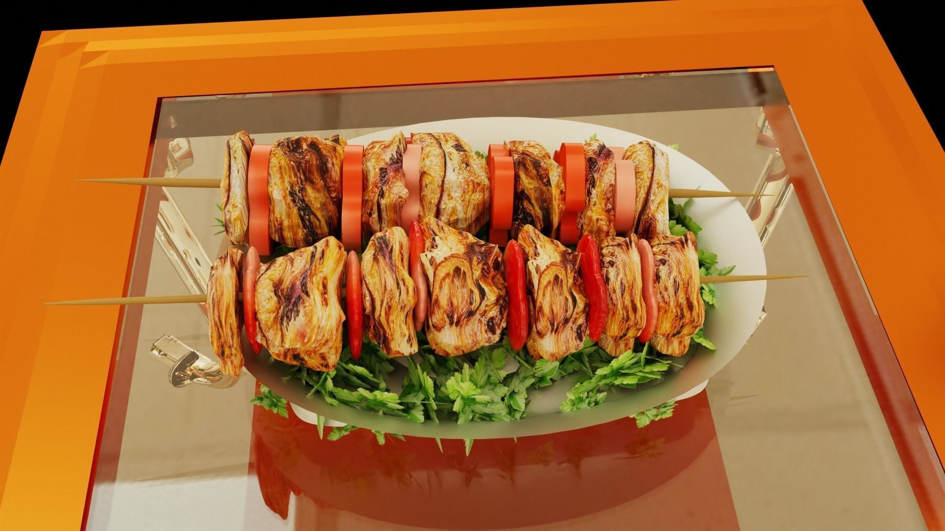 Chicken Grilled Kebab 3D Model - TurboSquid 1947116