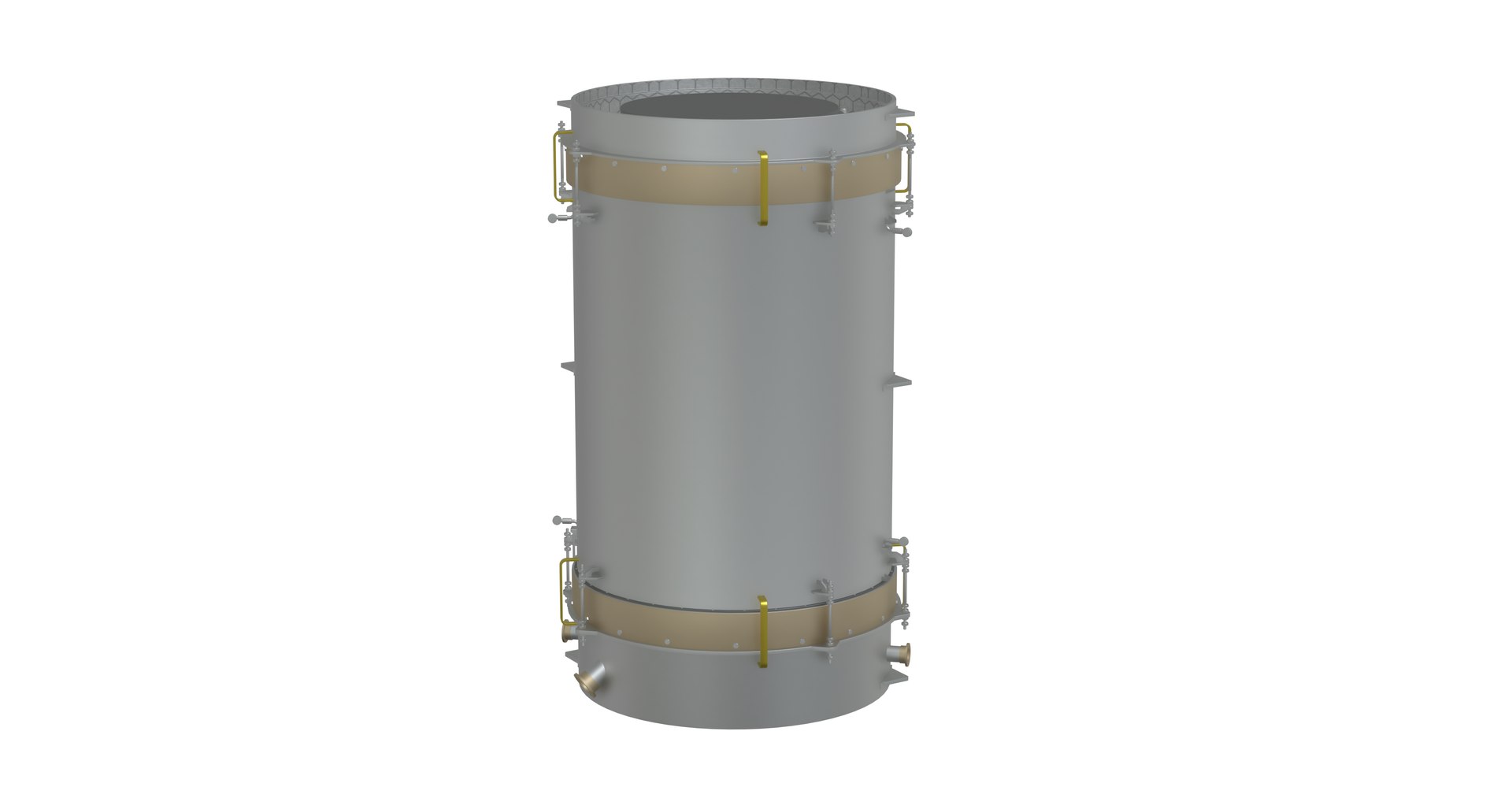 3D Engineering Cylindrical Expansion Joint Model - TurboSquid 2504690