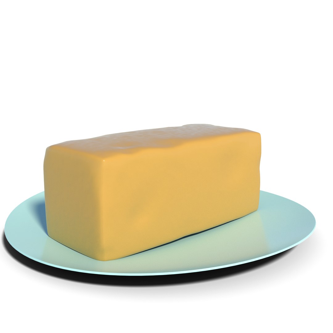 Butter Block 3D Model - TurboSquid 2084635