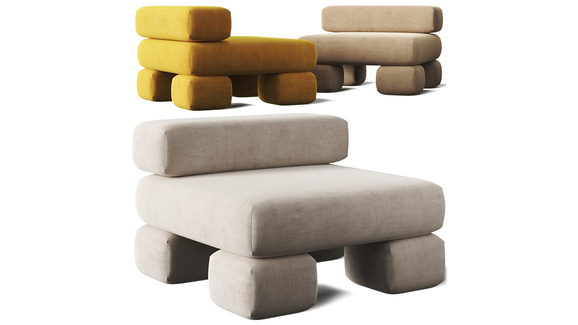 Blob Gustaf Westman Sofa 3D - TurboSquid 2208791