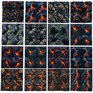 3D Volcanic Lava HD 8K - TurboSquid 2173423