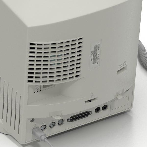 3d apple macintosh color classic model