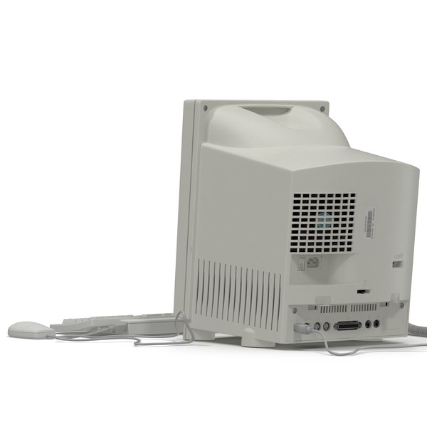 3d apple macintosh color classic model