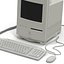 3d Apple Macintosh Color Classic Model