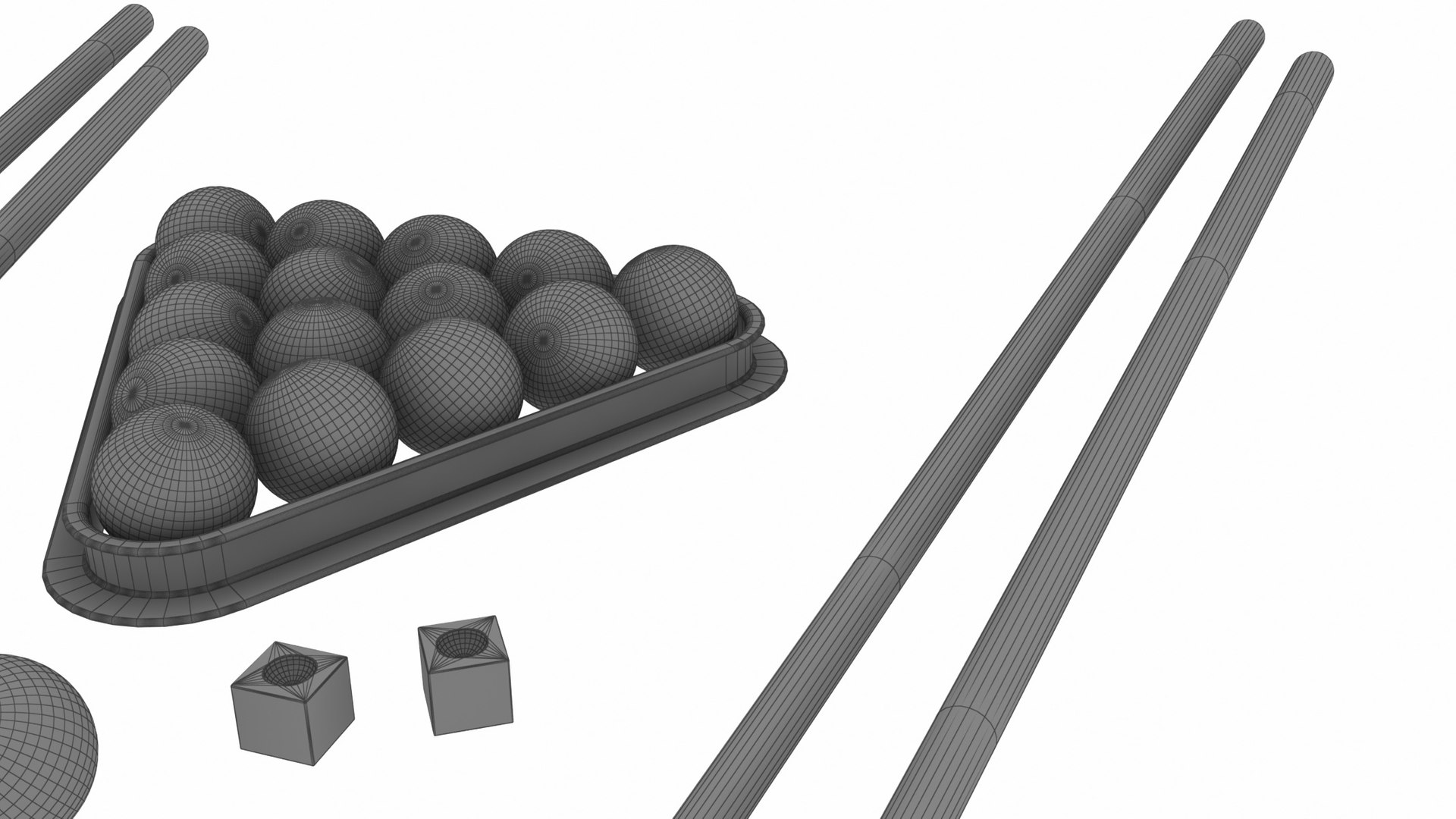 Billard elements 3D - TurboSquid 1492598