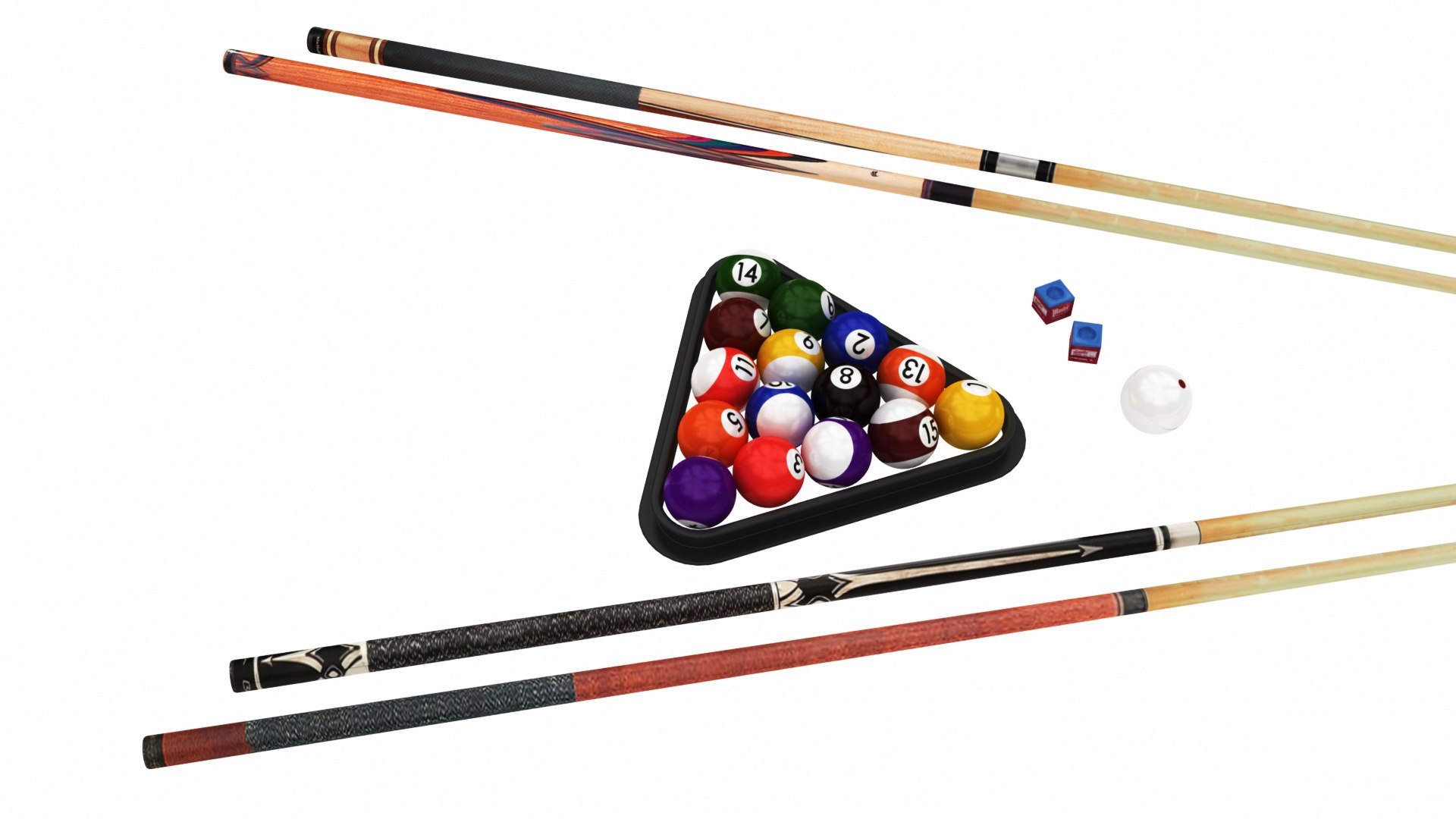 Billard elements 3D - TurboSquid 1492598