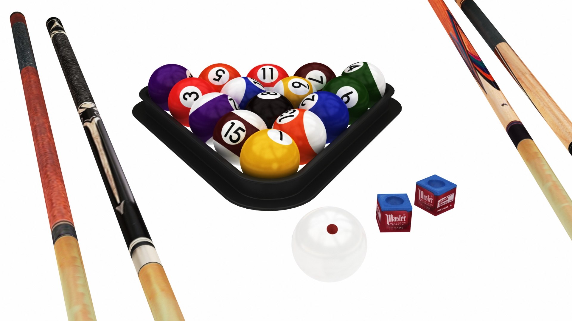 Billard elements 3D - TurboSquid 1492598