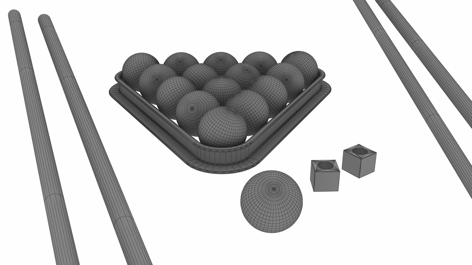 Billard elements 3D - TurboSquid 1492598