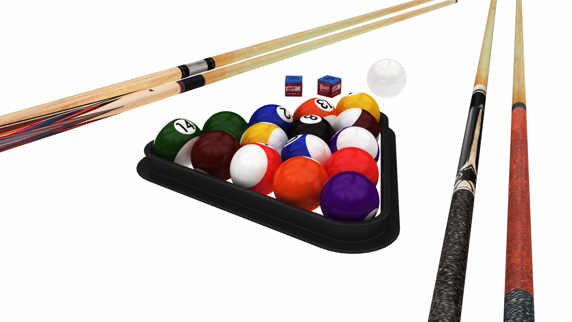 Billard elements 3D - TurboSquid 1492598