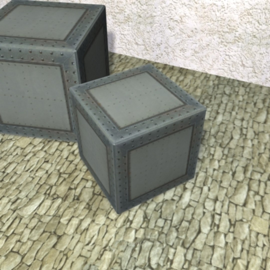 3ds Max Metal Box