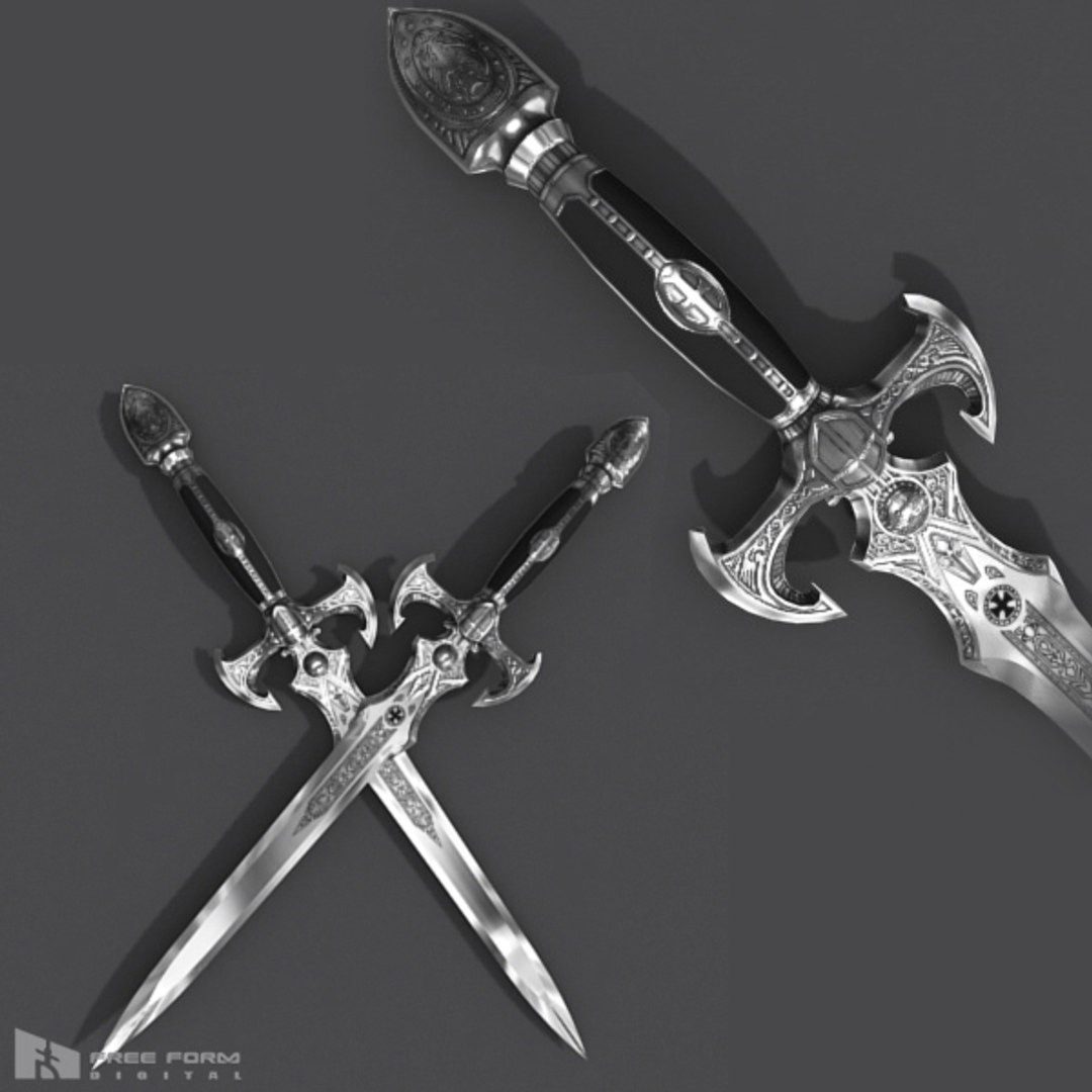 Fantasy Medieval Weapons 3d Model