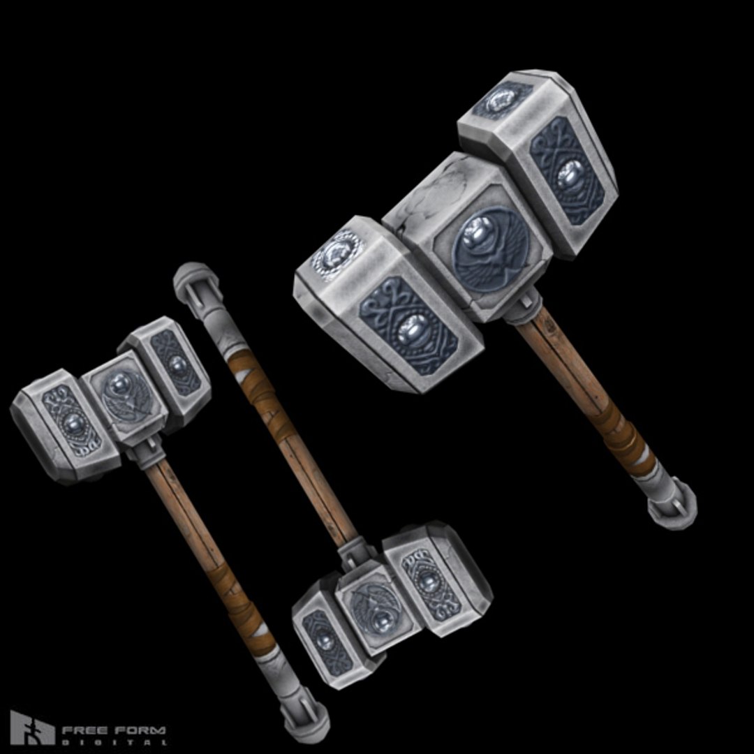 Fantasy Medieval Weapons 3d Model