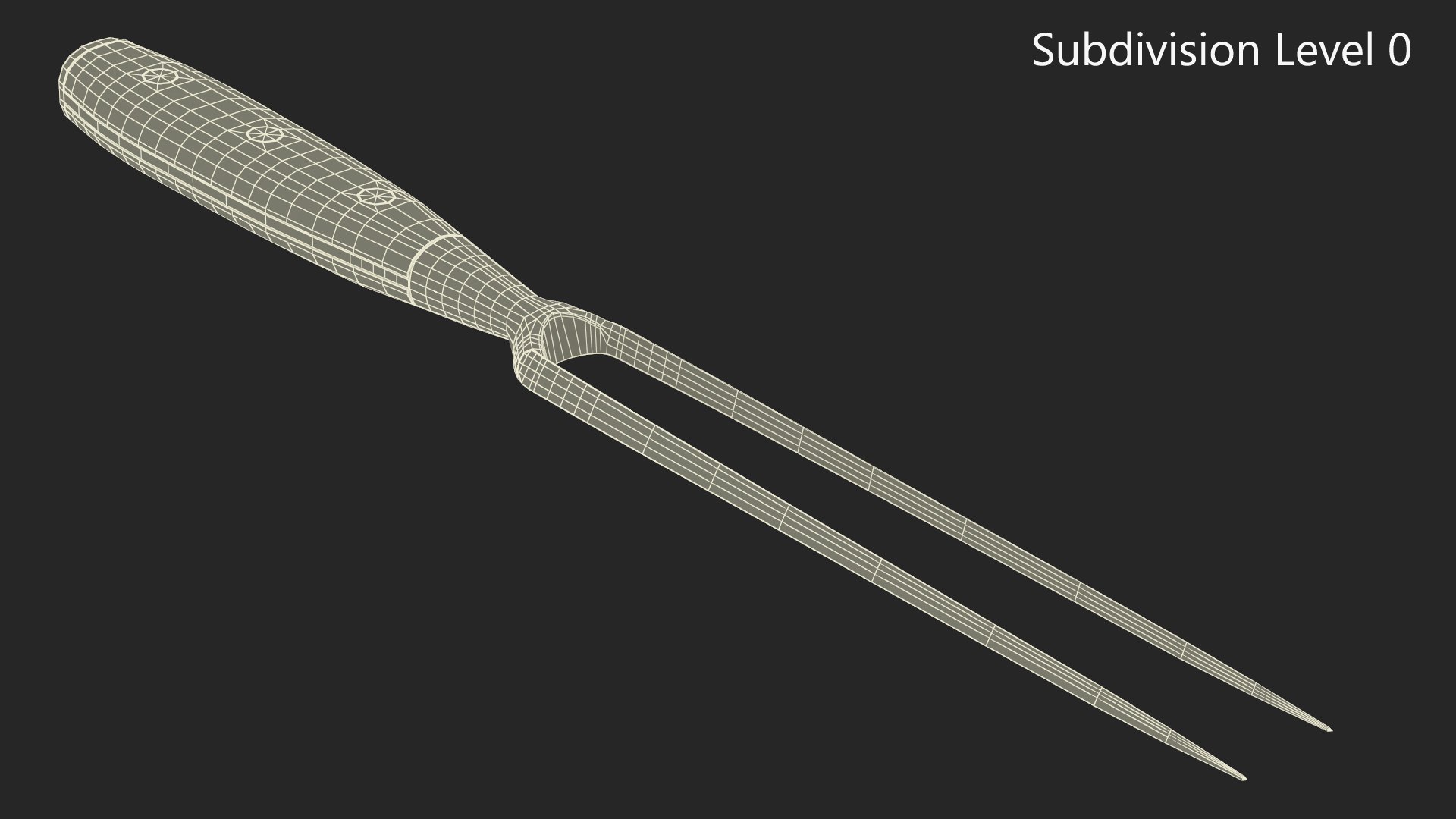 Carving Fork 3D Model - TurboSquid 2189419