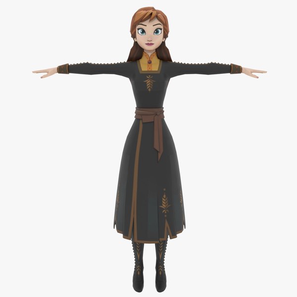 modelo 3d Princesa Anna - Frozen - TurboSquid 2398263