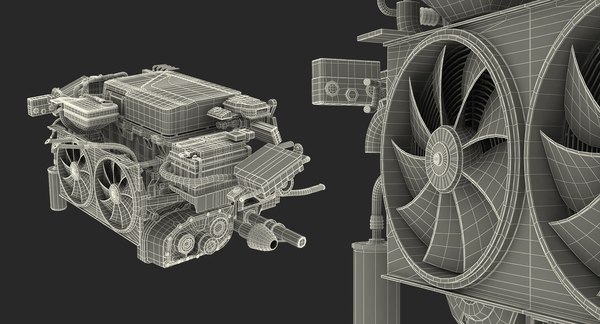 modelo 3d Motor de coche eléctrico - TurboSquid 1426740