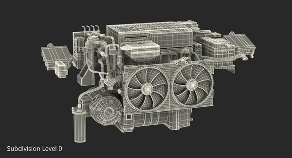 modelo 3d Motor de coche eléctrico - TurboSquid 1426740