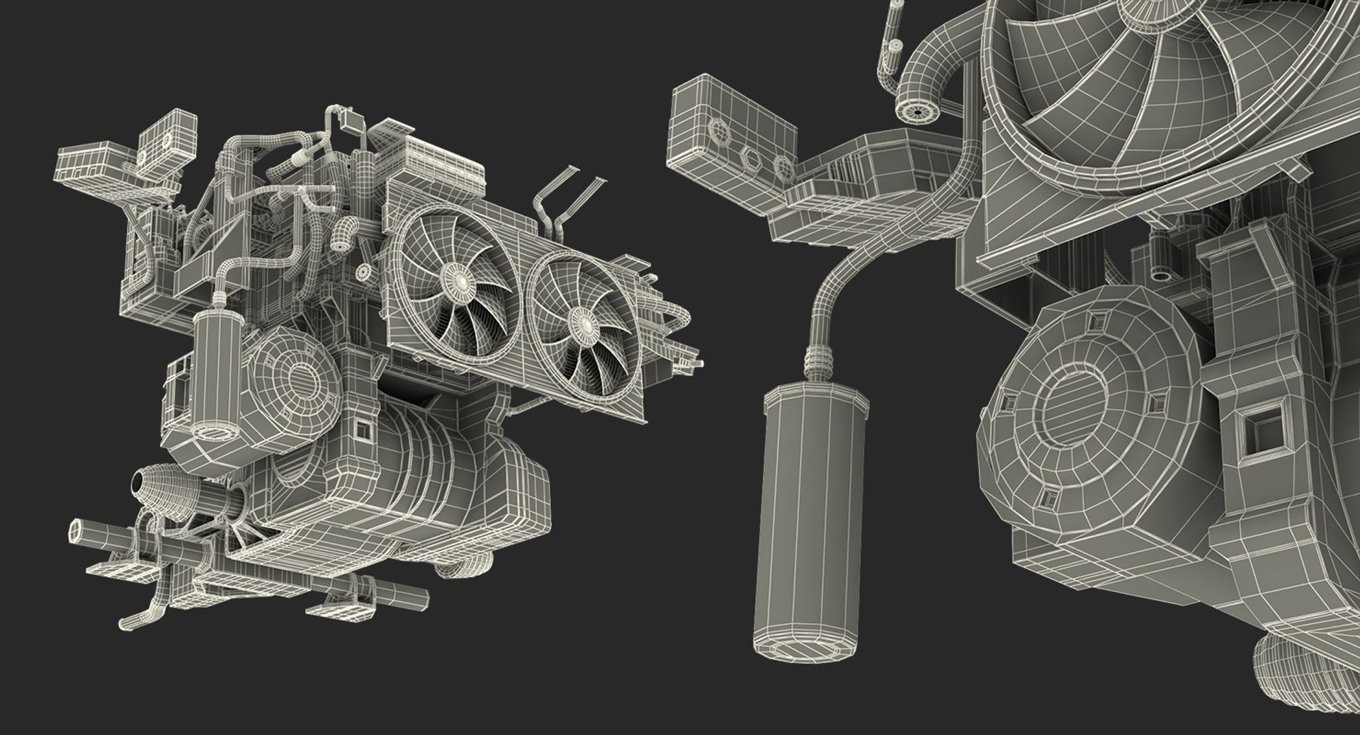 Electric car engine 3D - TurboSquid 1426740