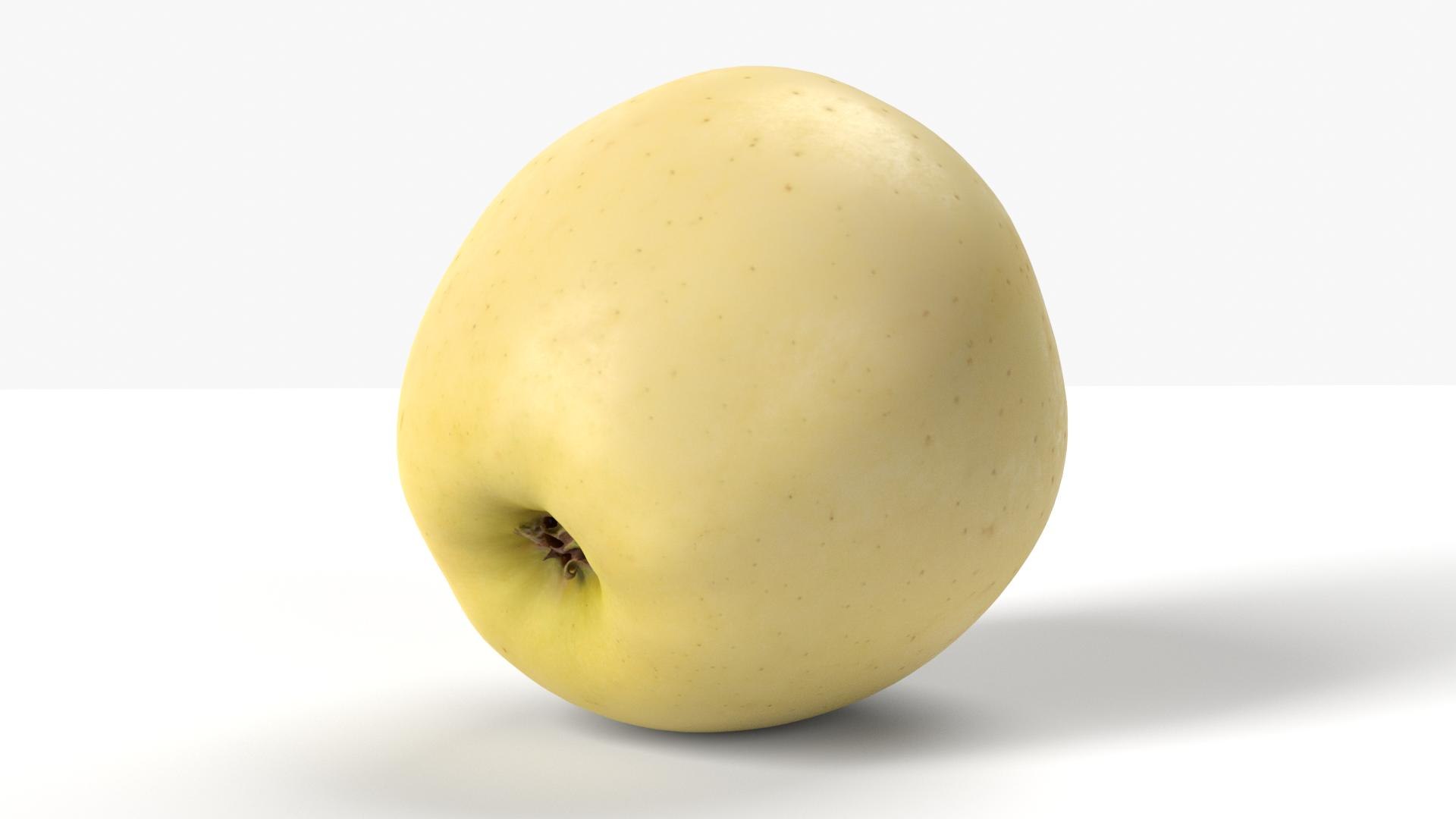 Yellow Apple PBR Scan Retopo 3D Model - TurboSquid 1724513