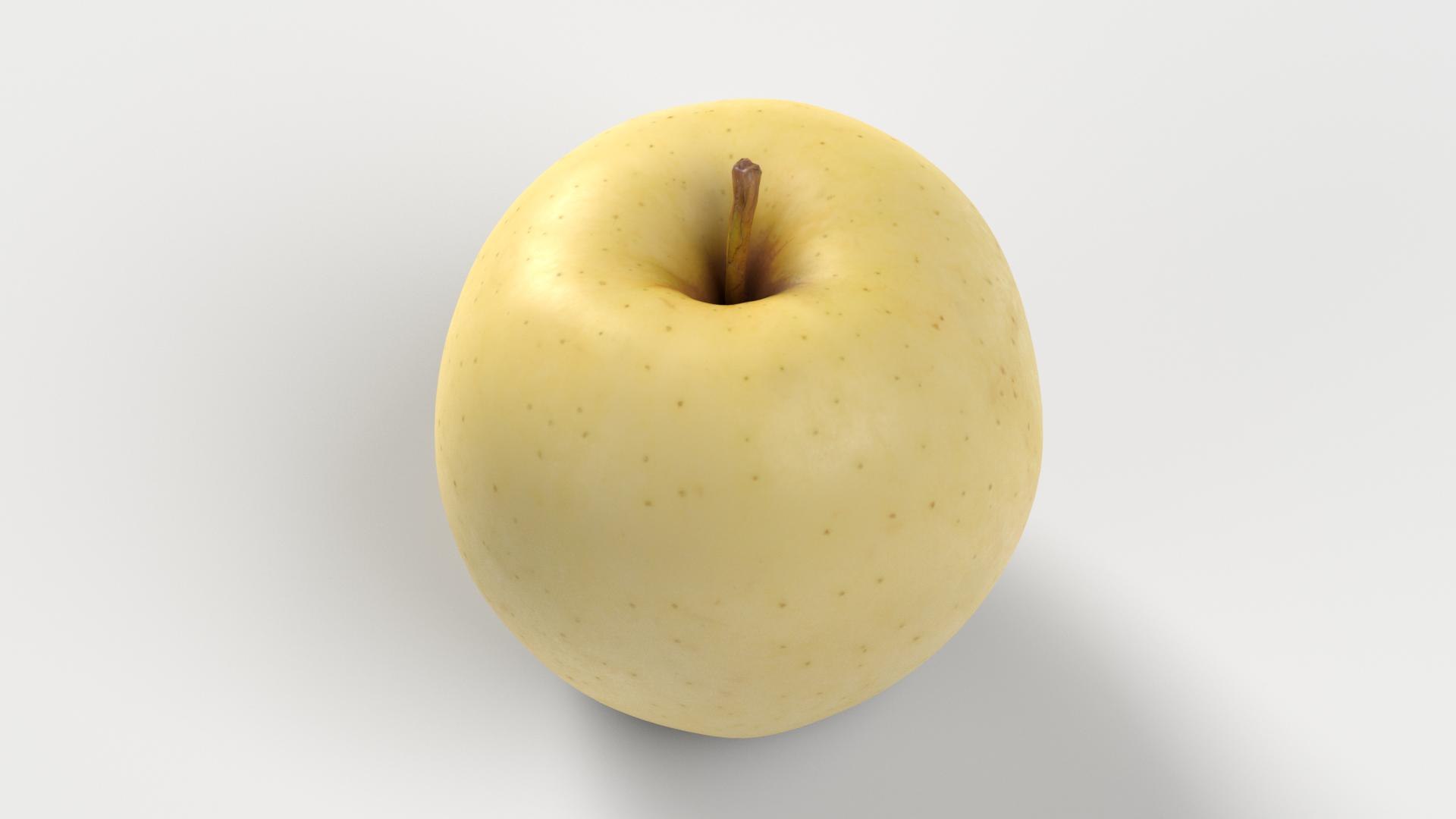 Yellow Apple PBR Scan Retopo 3D Model - TurboSquid 1724513