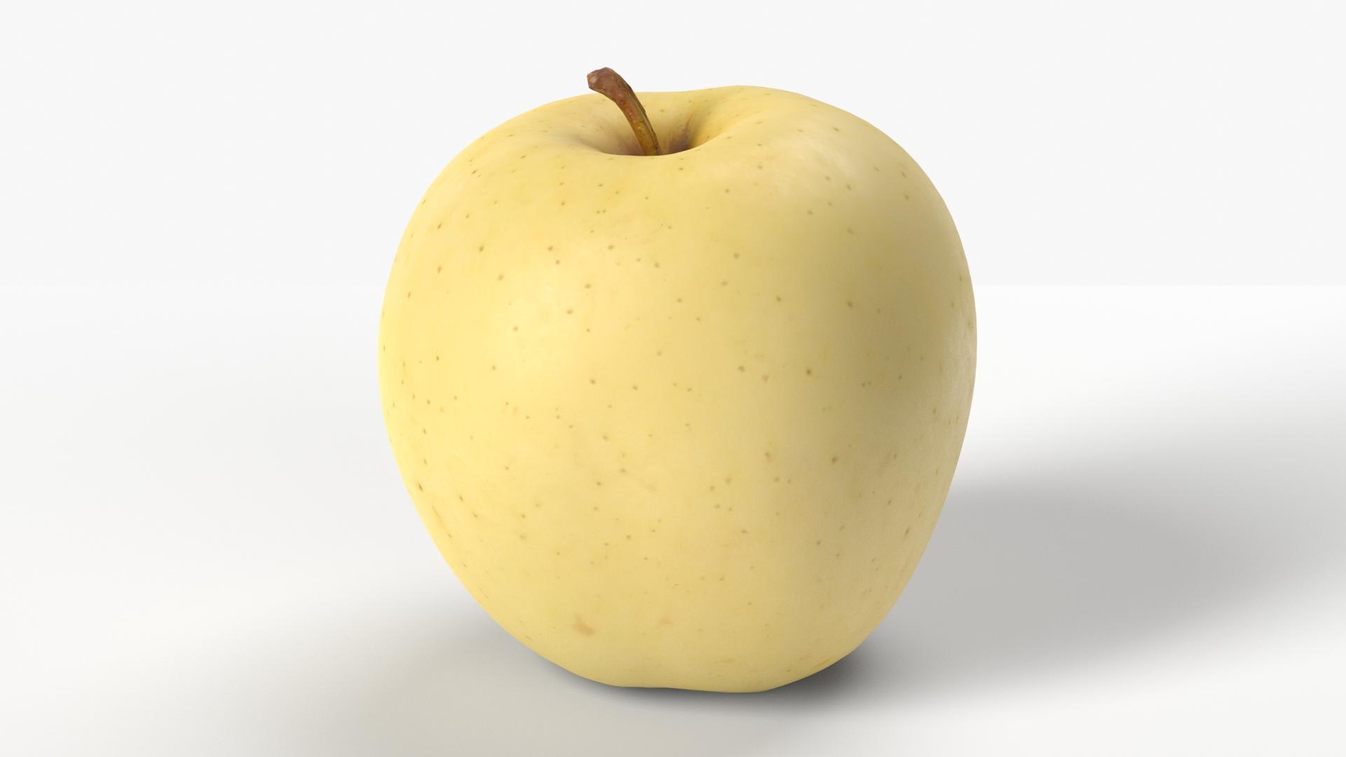 Yellow Apple PBR Scan Retopo 3D Model - TurboSquid 1724513