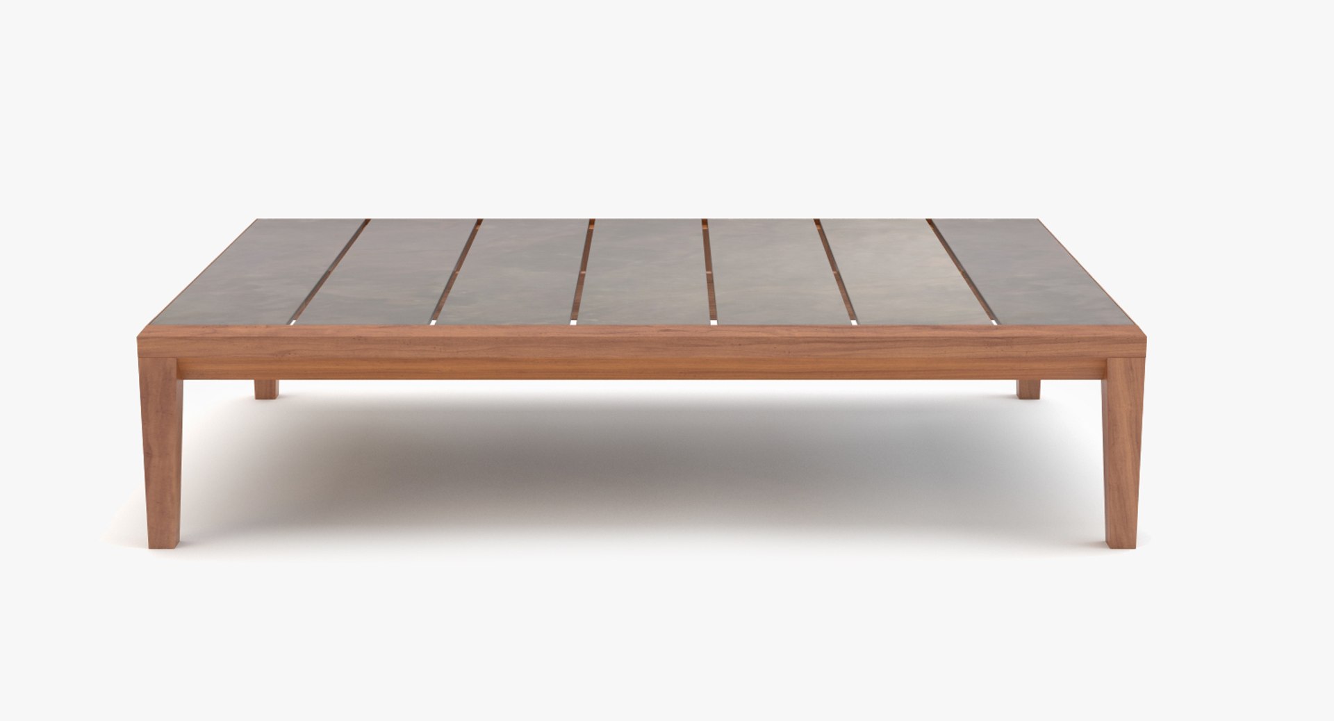 3d model roda teka coffee table