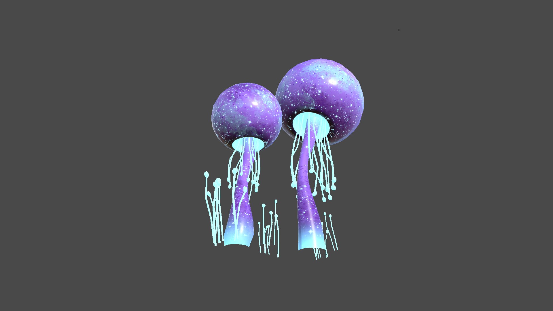 3D Fantasy Mushroom E06 Purple - Scene Backdrop Design Model - TurboSquid 2175810