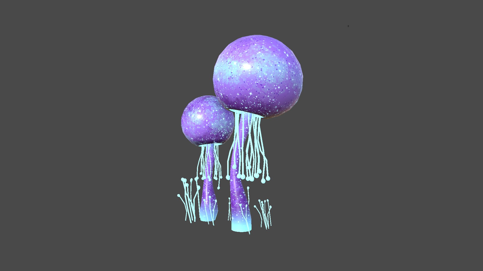 3D Fantasy Mushroom E06 Purple - Scene Backdrop Design Model - TurboSquid 2175810