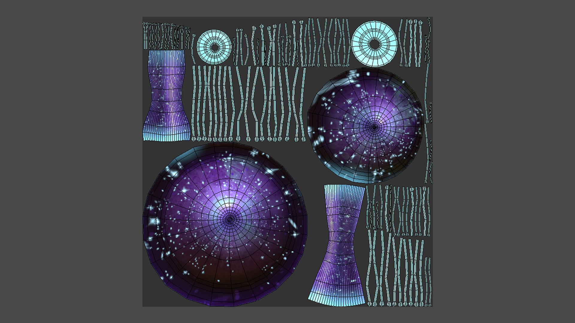 3D Fantasy Mushroom E06 Purple - Scene Backdrop Design Model - TurboSquid 2175810