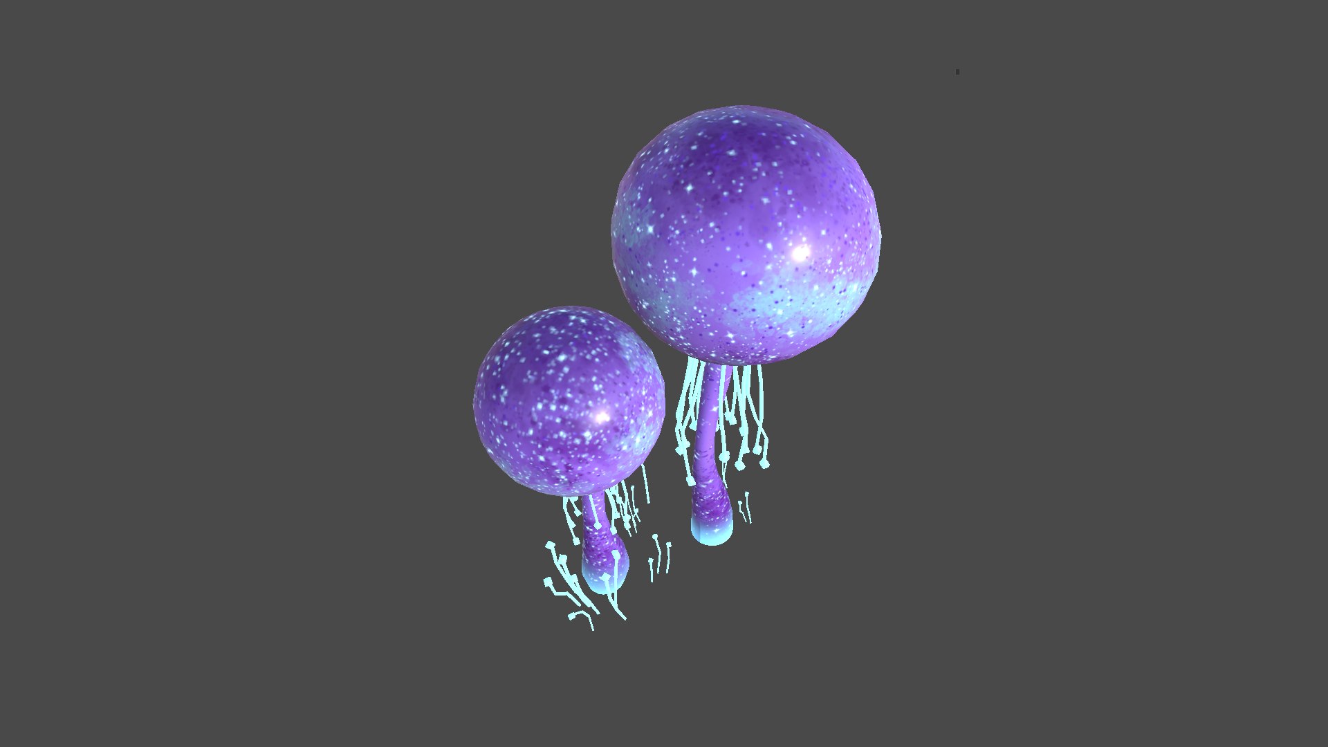 3D Fantasy Mushroom E06 Purple - Scene Backdrop Design Model - TurboSquid 2175810