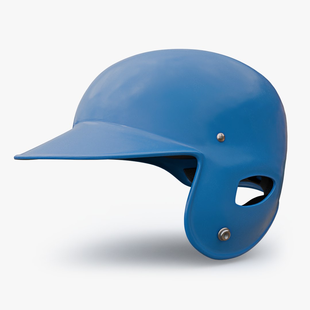 Baseball Batting Helmet - One Sided 3D - TurboSquid 2266302