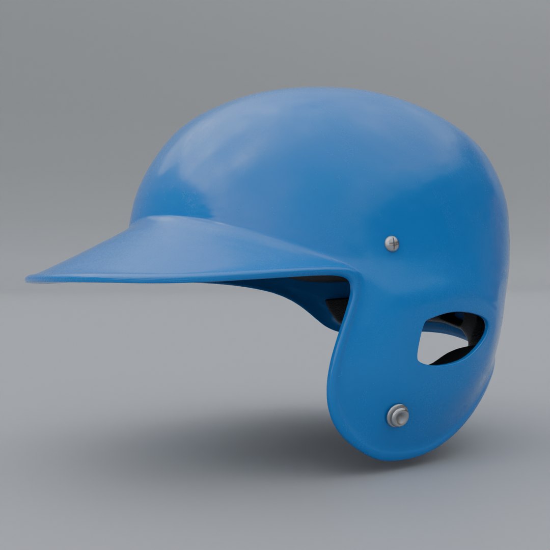 Baseball Batting Helmet - One Sided 3D - TurboSquid 2266302