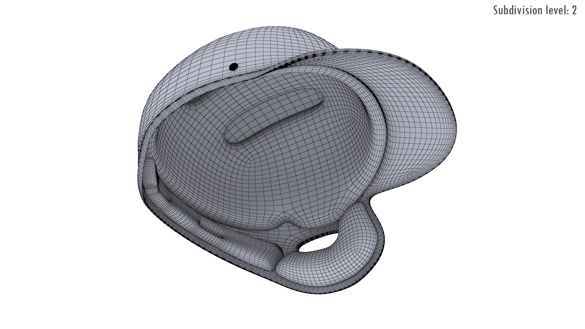 Baseball Batting Helmet - One Sided 3D - TurboSquid 2266302