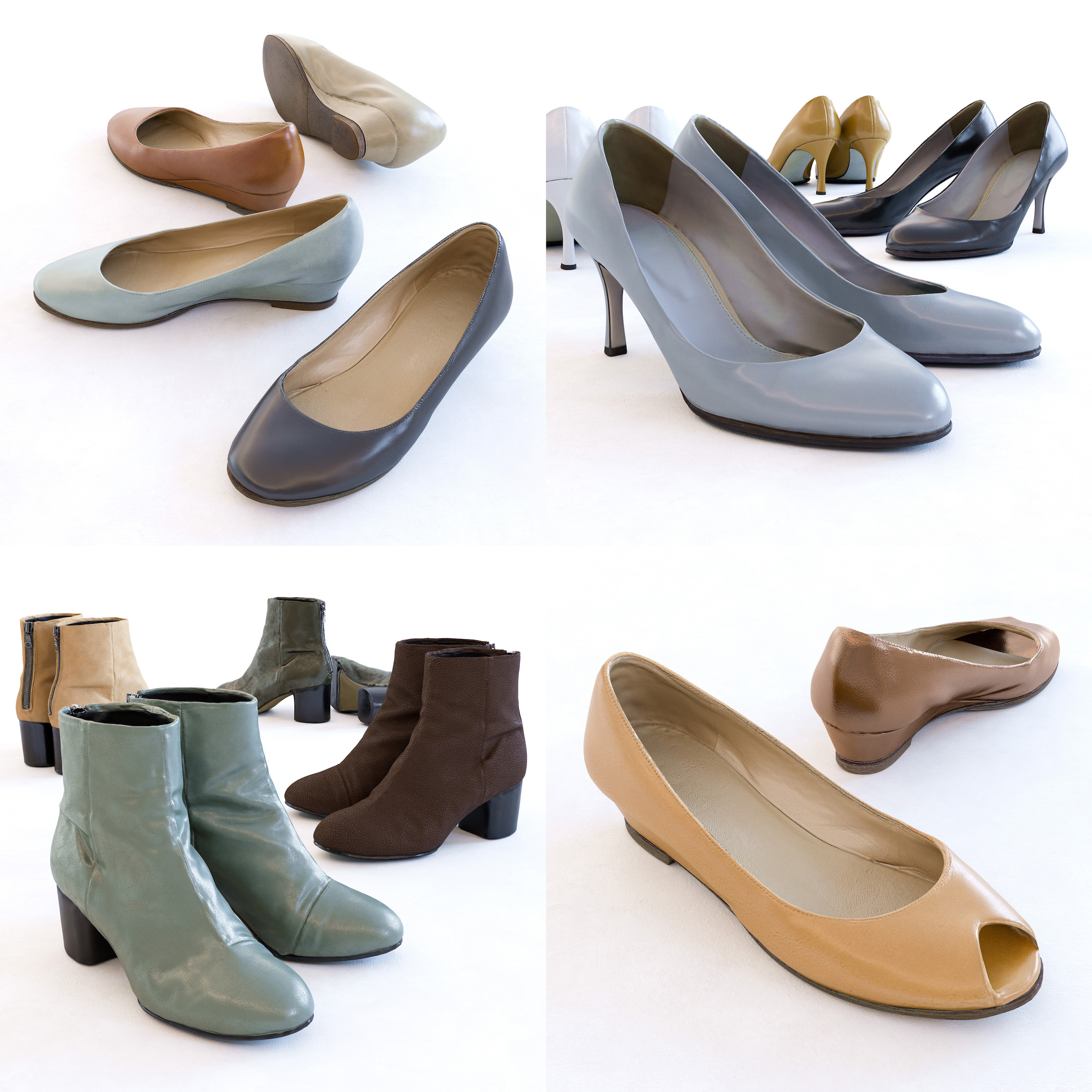 Female Shoes Collection 3D model - TurboSquid 1723203