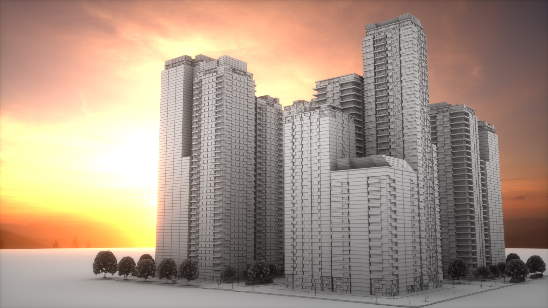 City Block Type A03 3D Model - TurboSquid 2091254