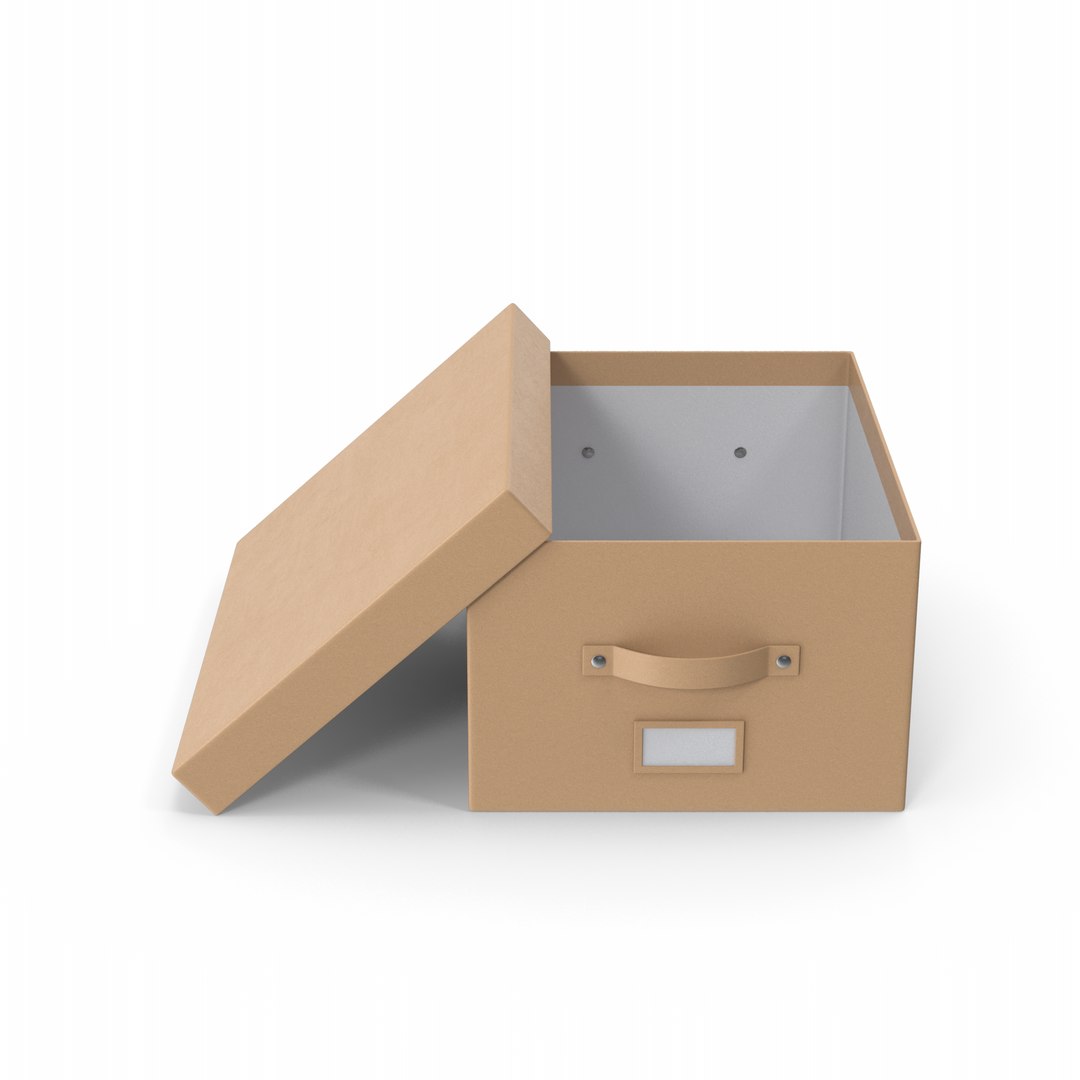 Opened Storage Box 3D Model - TurboSquid 1975200