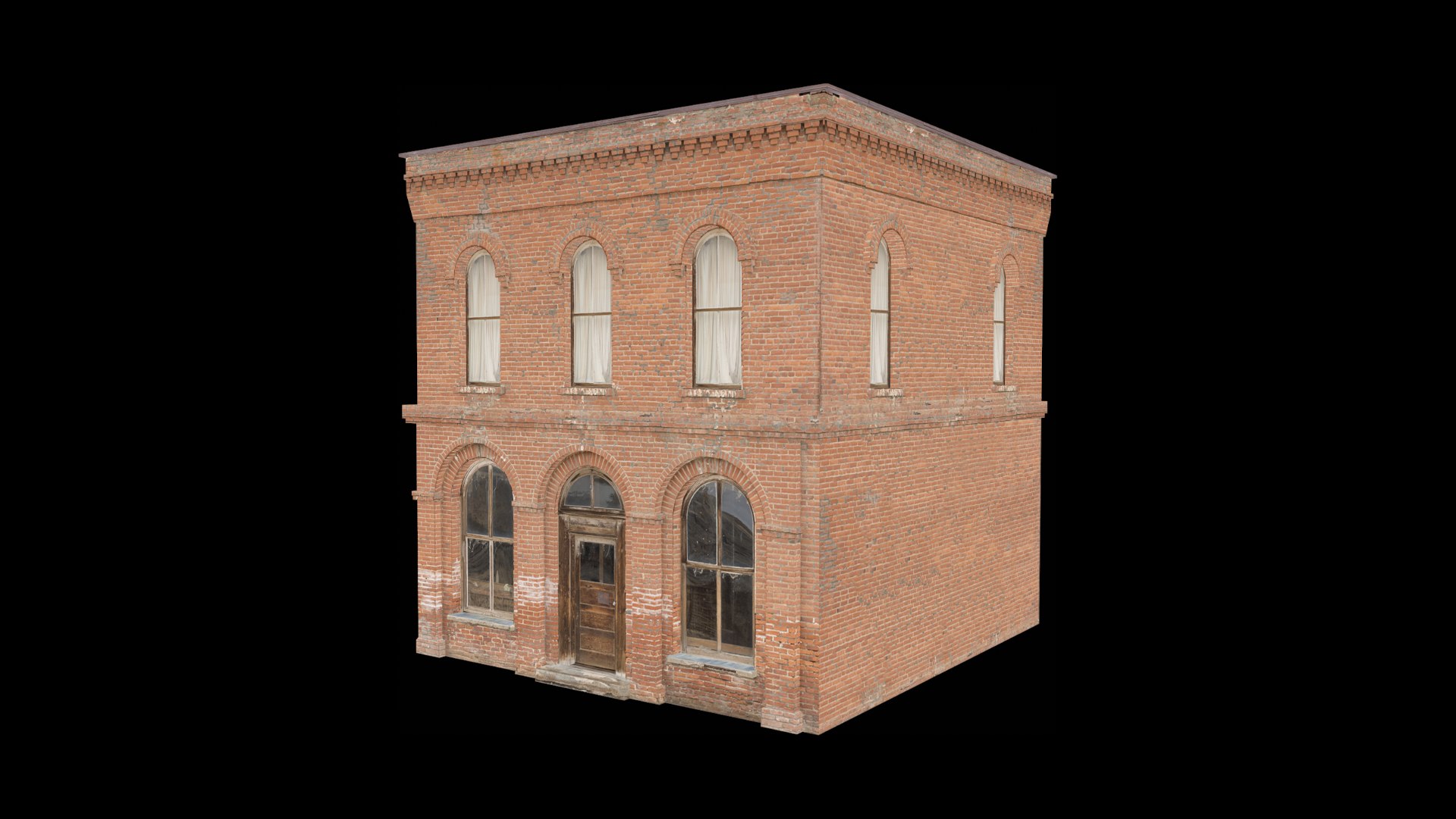 Western Hotel Building Low Poly model - TurboSquid 1772680