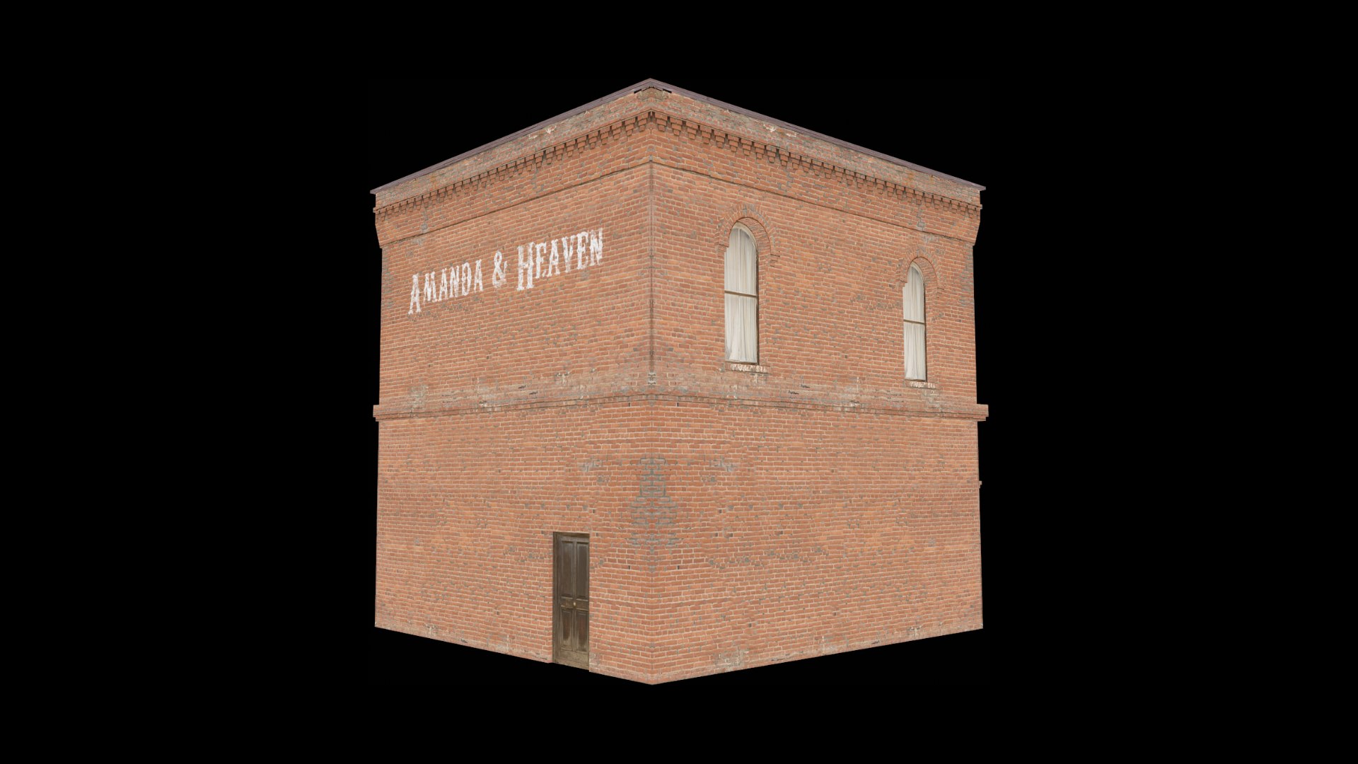 Western Hotel Building Low Poly model - TurboSquid 1772680