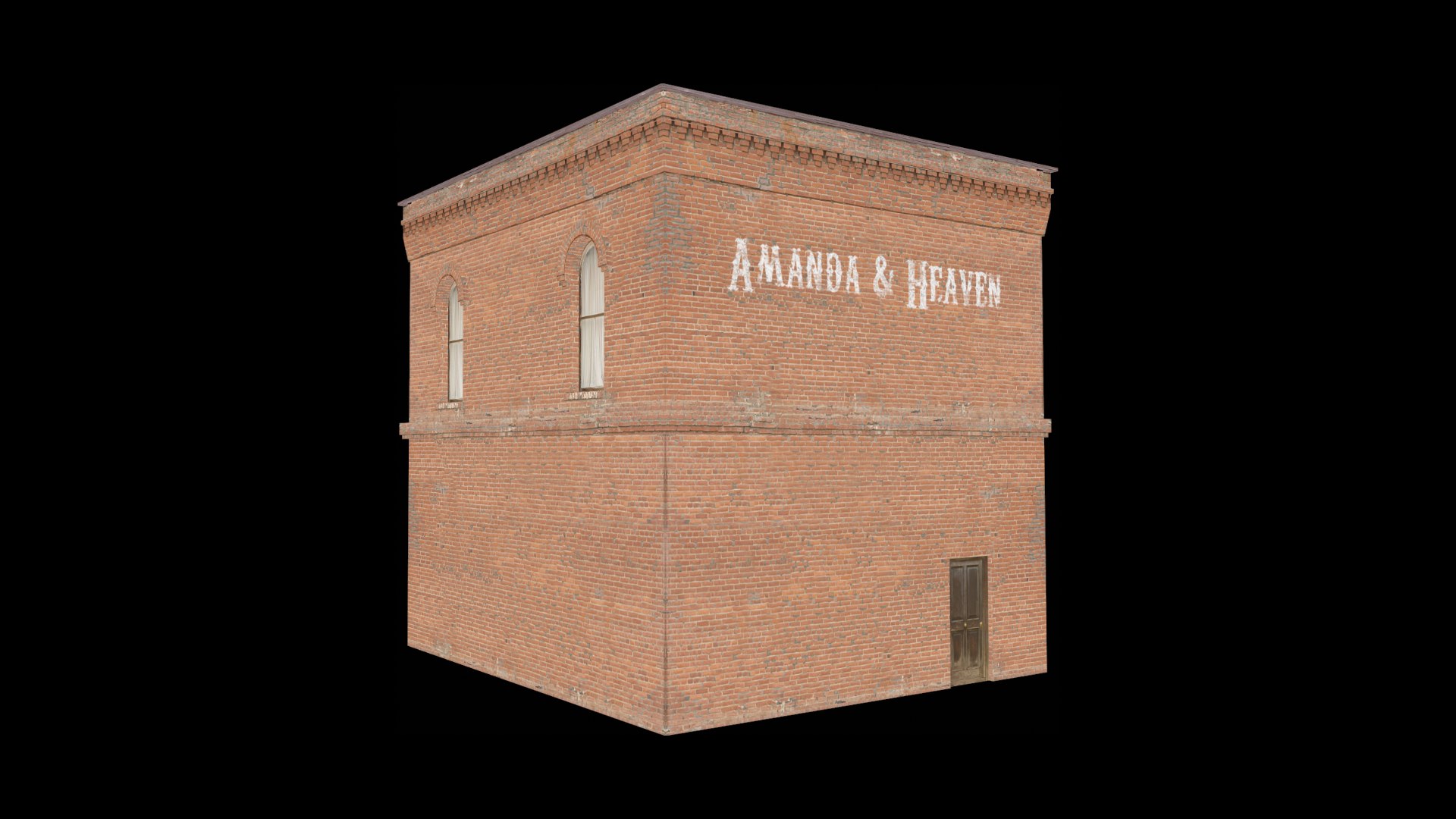 Western Hotel Building Low Poly model - TurboSquid 1772680