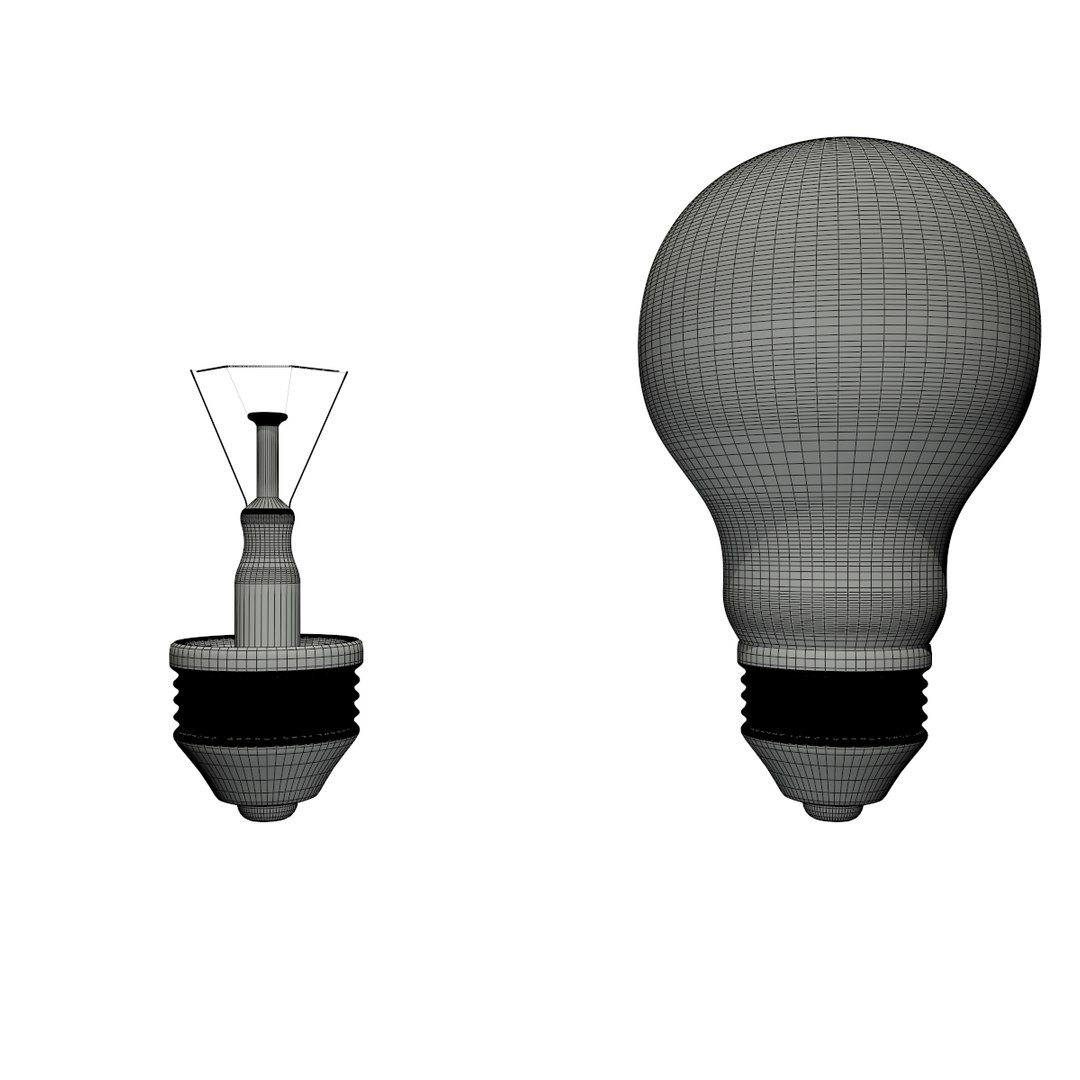 3d Light Bulb