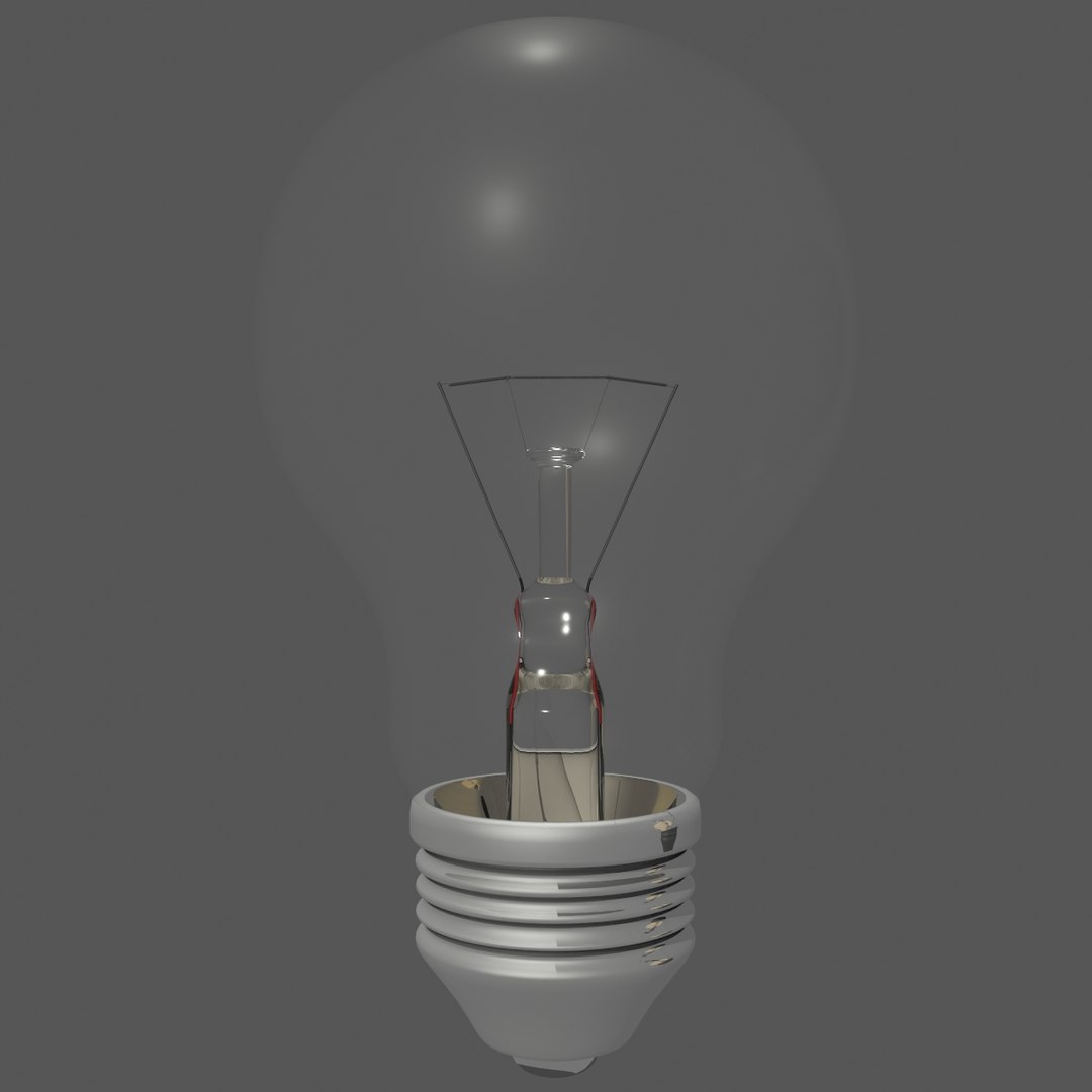 3d Light Bulb