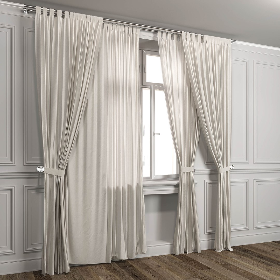 Curtain Set 486C model - TurboSquid 1915719