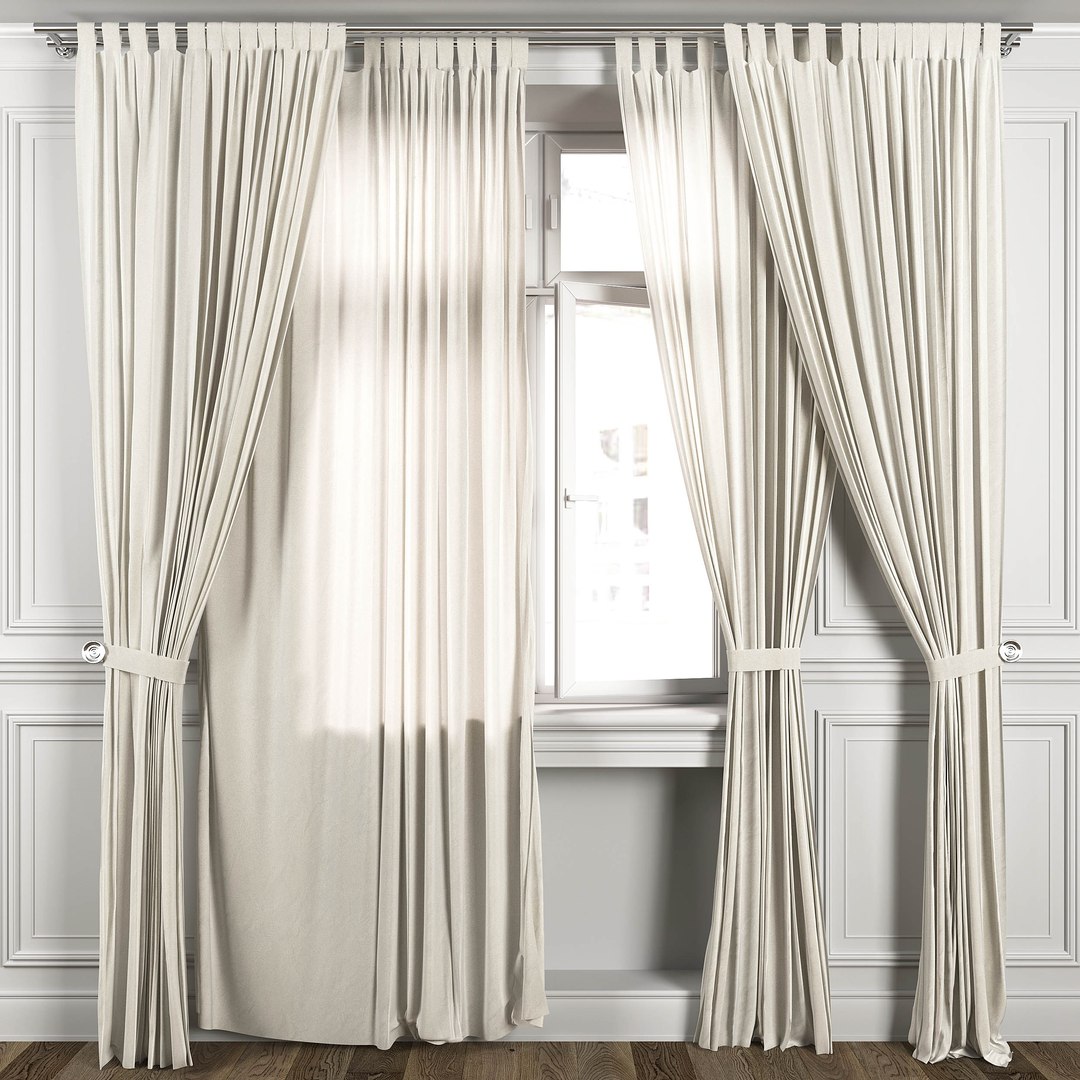 Curtain Set 486C model - TurboSquid 1915719