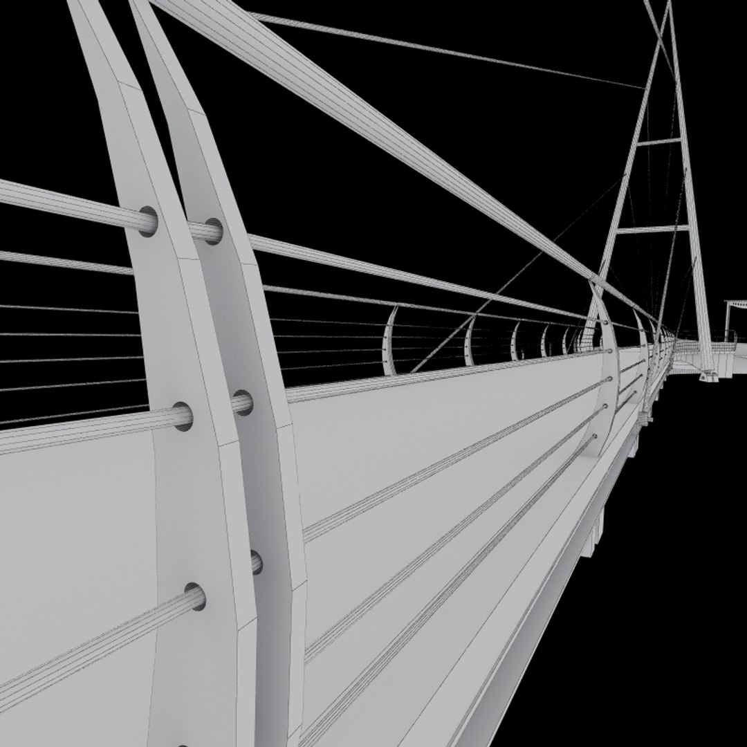 Footbridge Bridge 3d Model