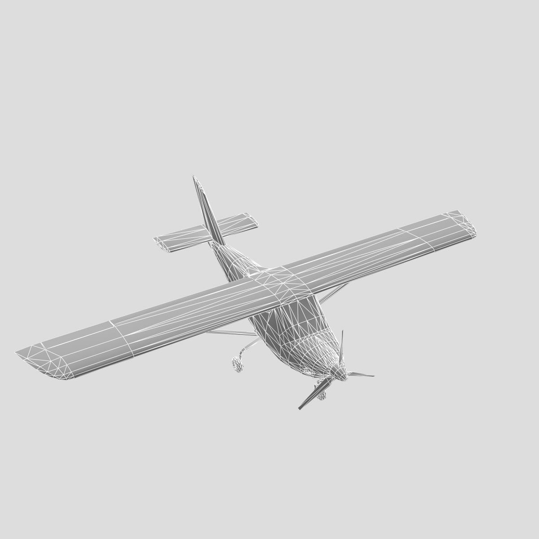 3d model flyitalia md3 basic aircraft