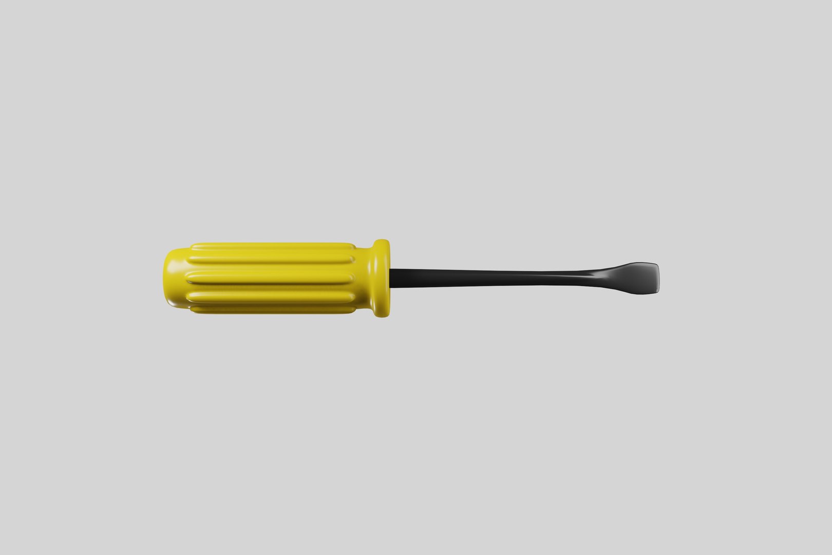 Yellow Screwdriver Tool 3D Model - TurboSquid 2015659