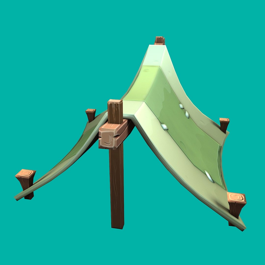 Stylized Tent 3D Model - TurboSquid 1620821